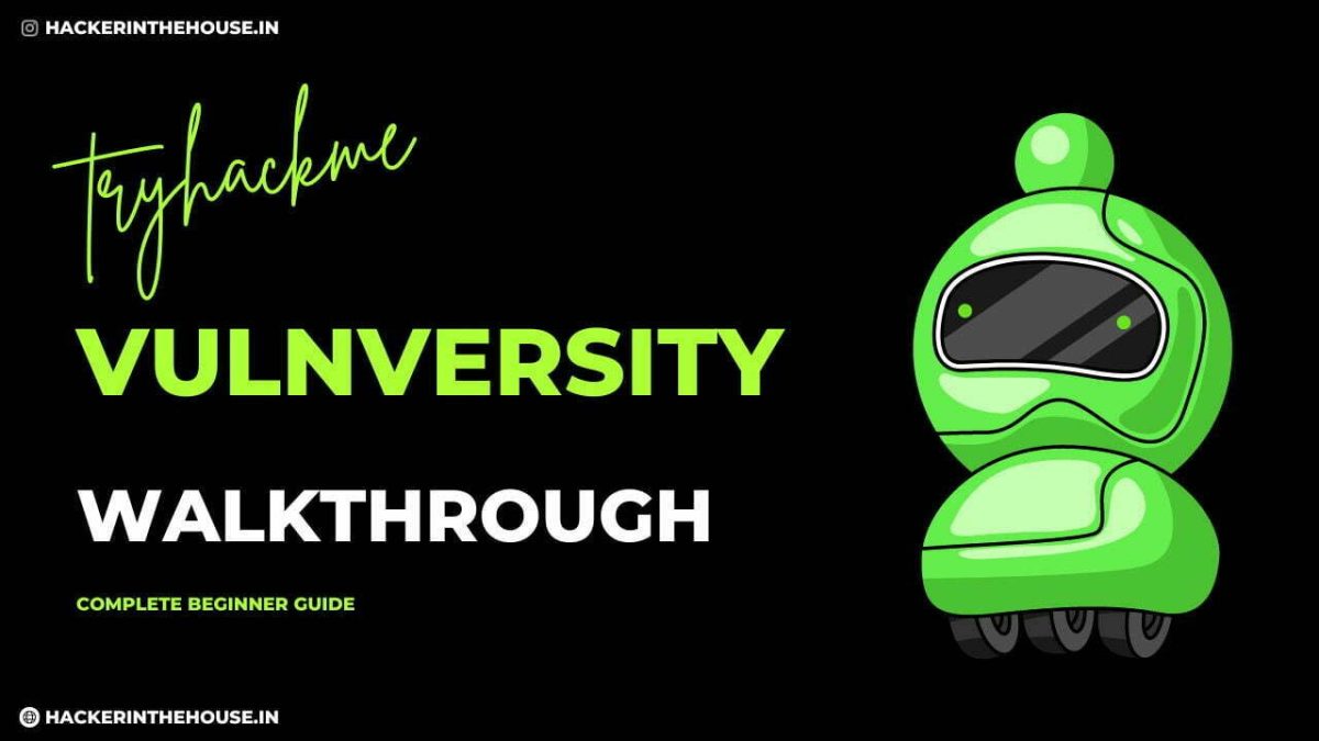 Tryhackme Vulnversity walkthrough - HITH Blog - Hackerinthehouse